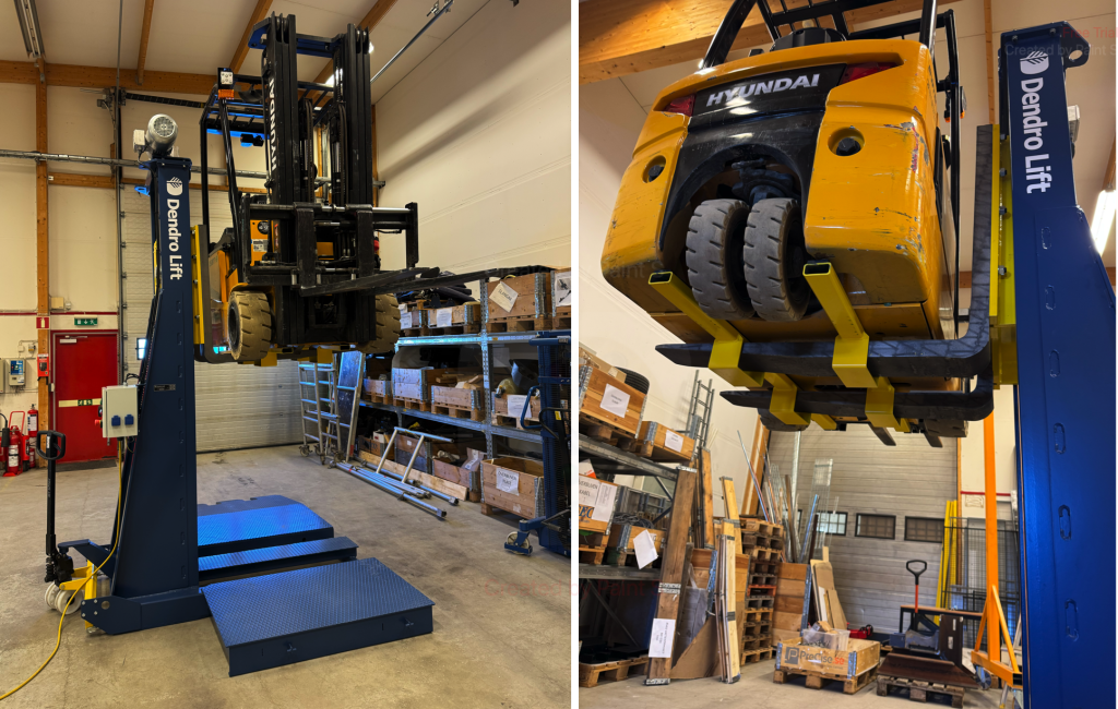 CBL6 – Mobil enpelarlyft för truckar upp till 6 000 kg - Dendro Lift
